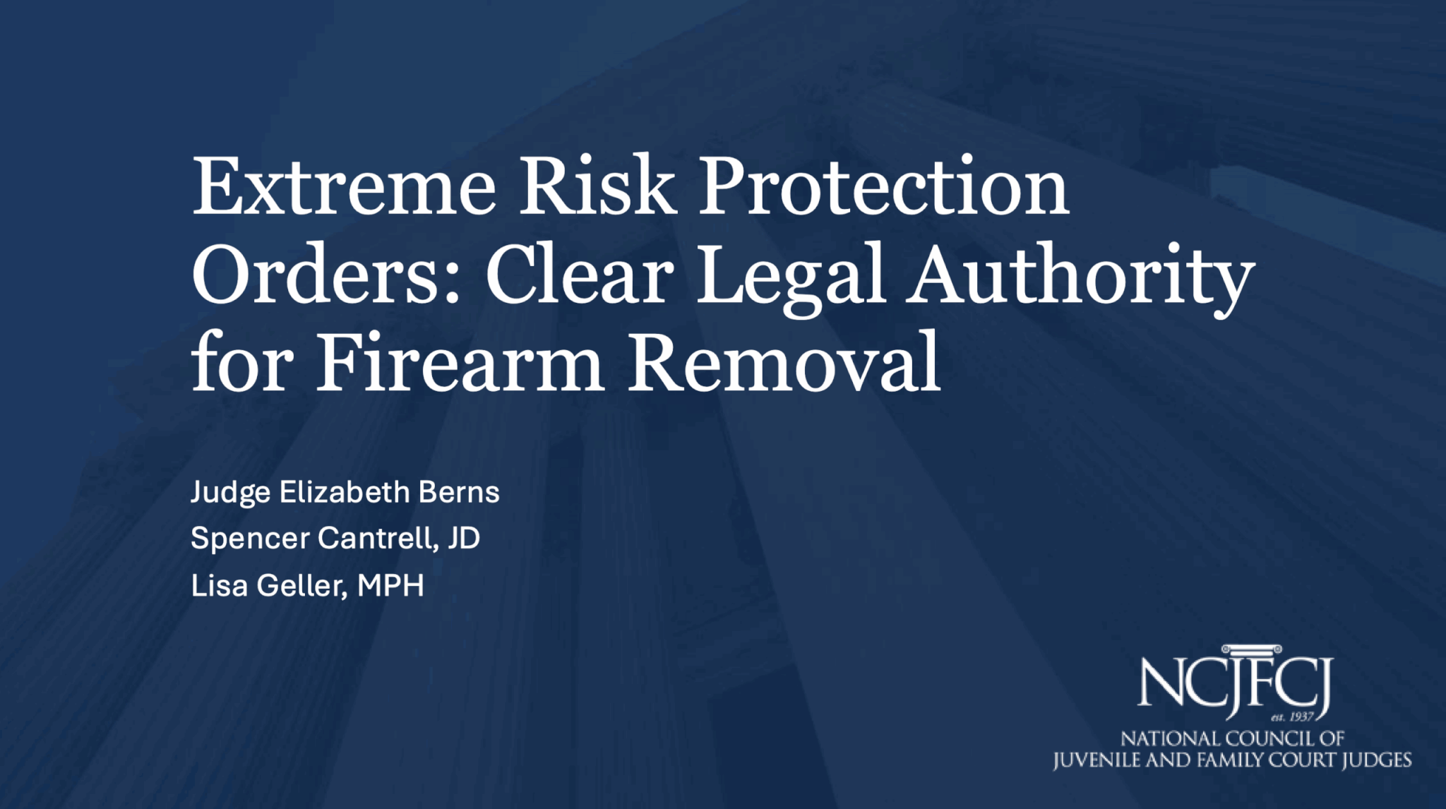 Extreme Risk Protection Orders: Clear Legal Authority for Firearm ...